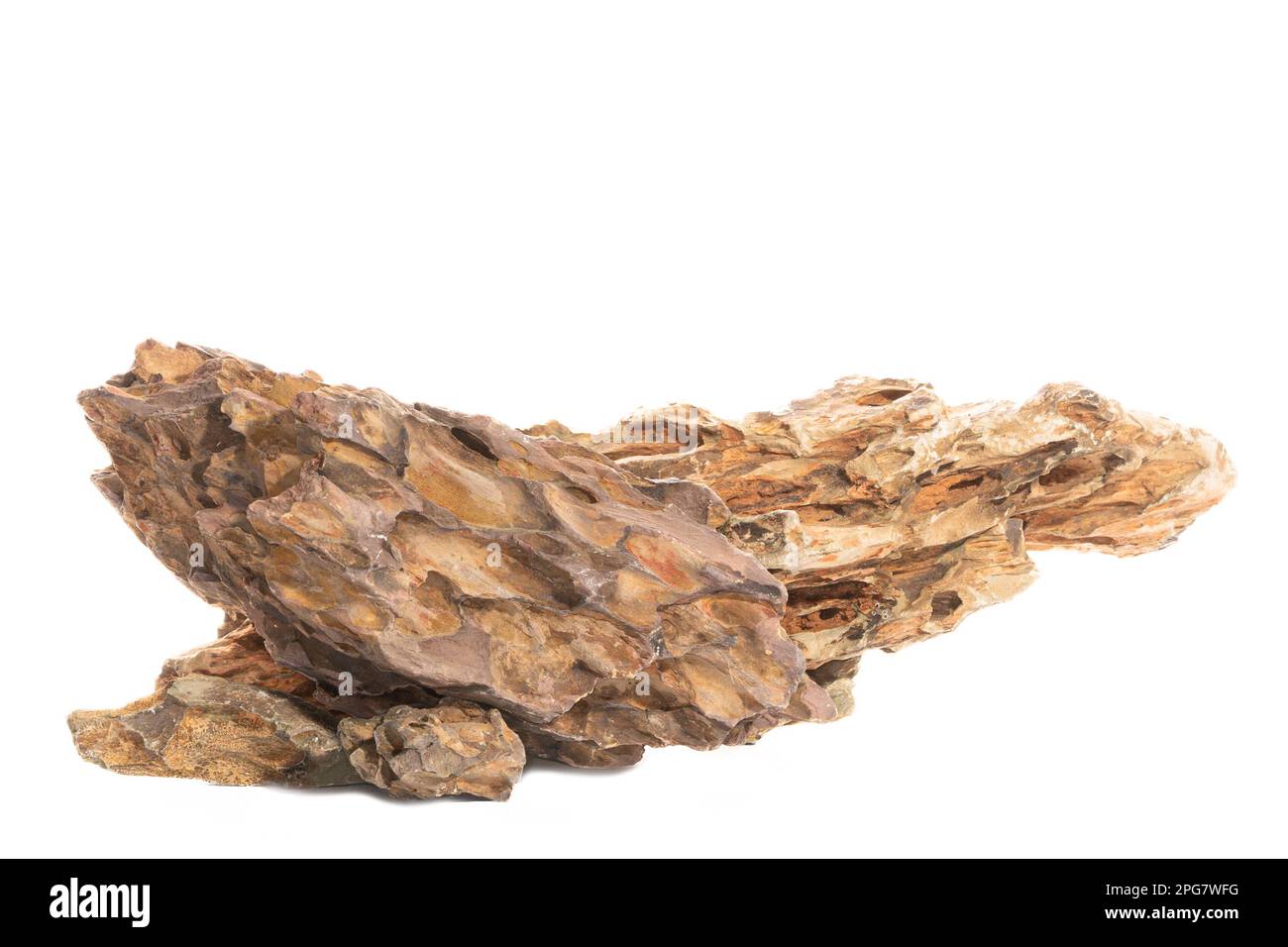 Ohko dragon stone for freshwater aquarium aquascaping design isolated ...