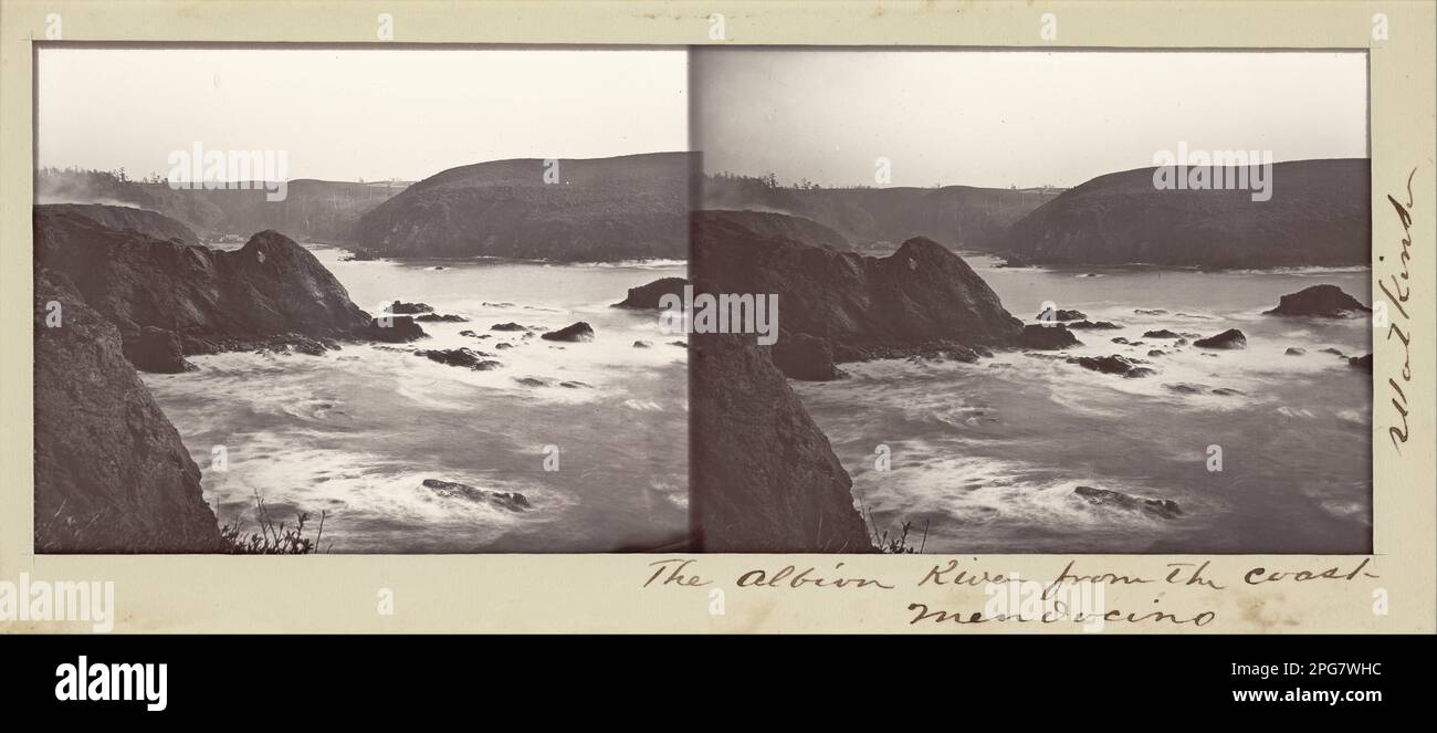 The Albion River from the Coast, Mendocino 1863 by Carleton E. Watkins ...