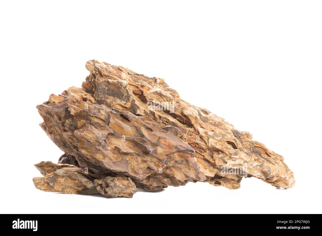 Ohko dragon stone for freshwater aquarium aquascaping design isolated ...