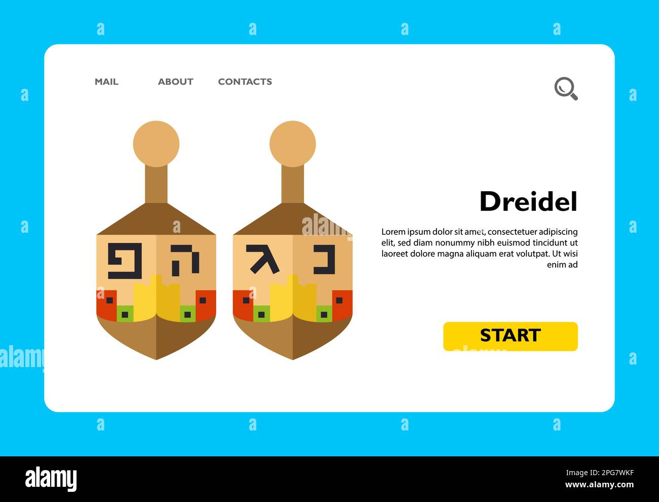 Dreidel spinning Stock Vector Images - Alamy