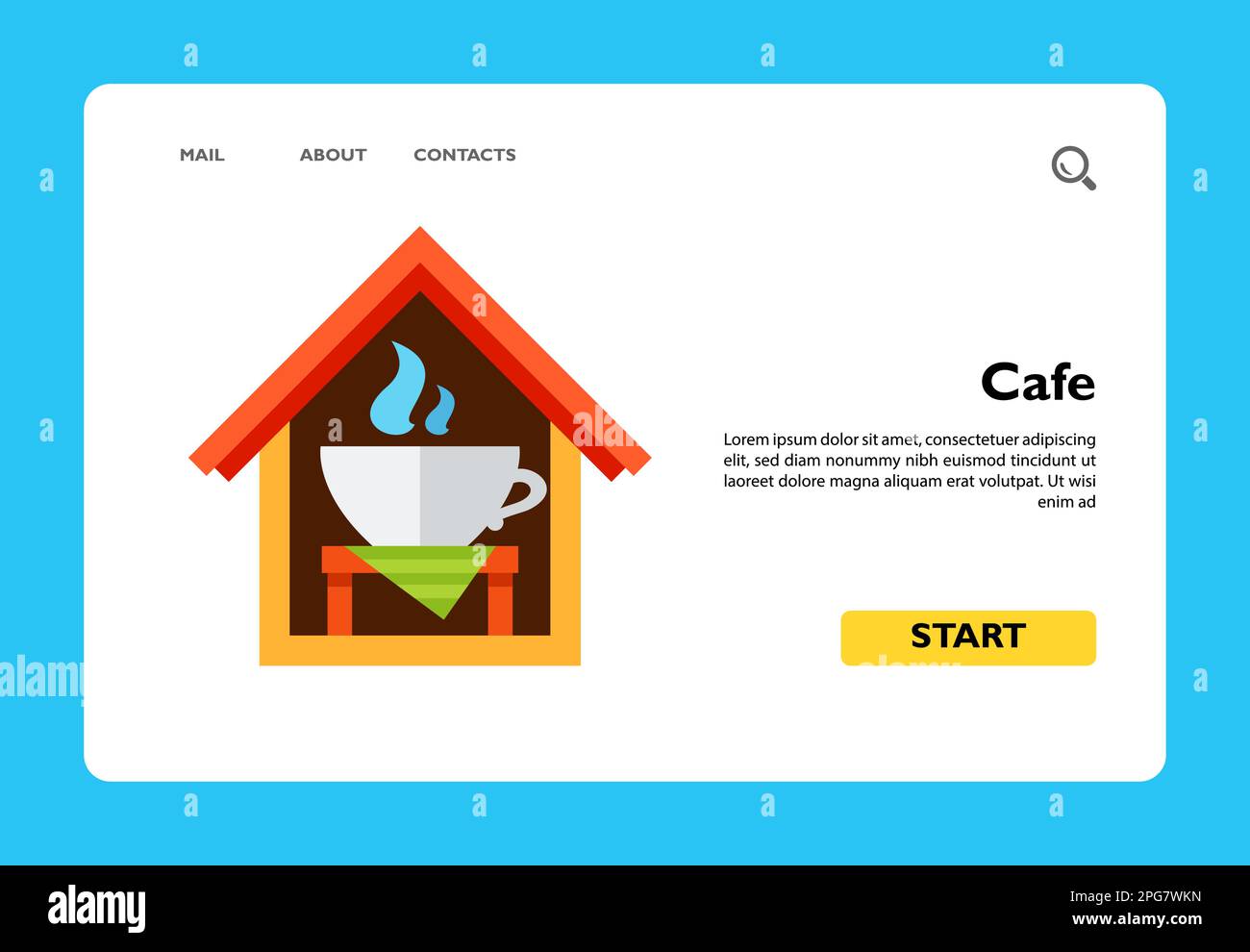 Cafe Vector Icon Stock Vector Image & Art - Alamy