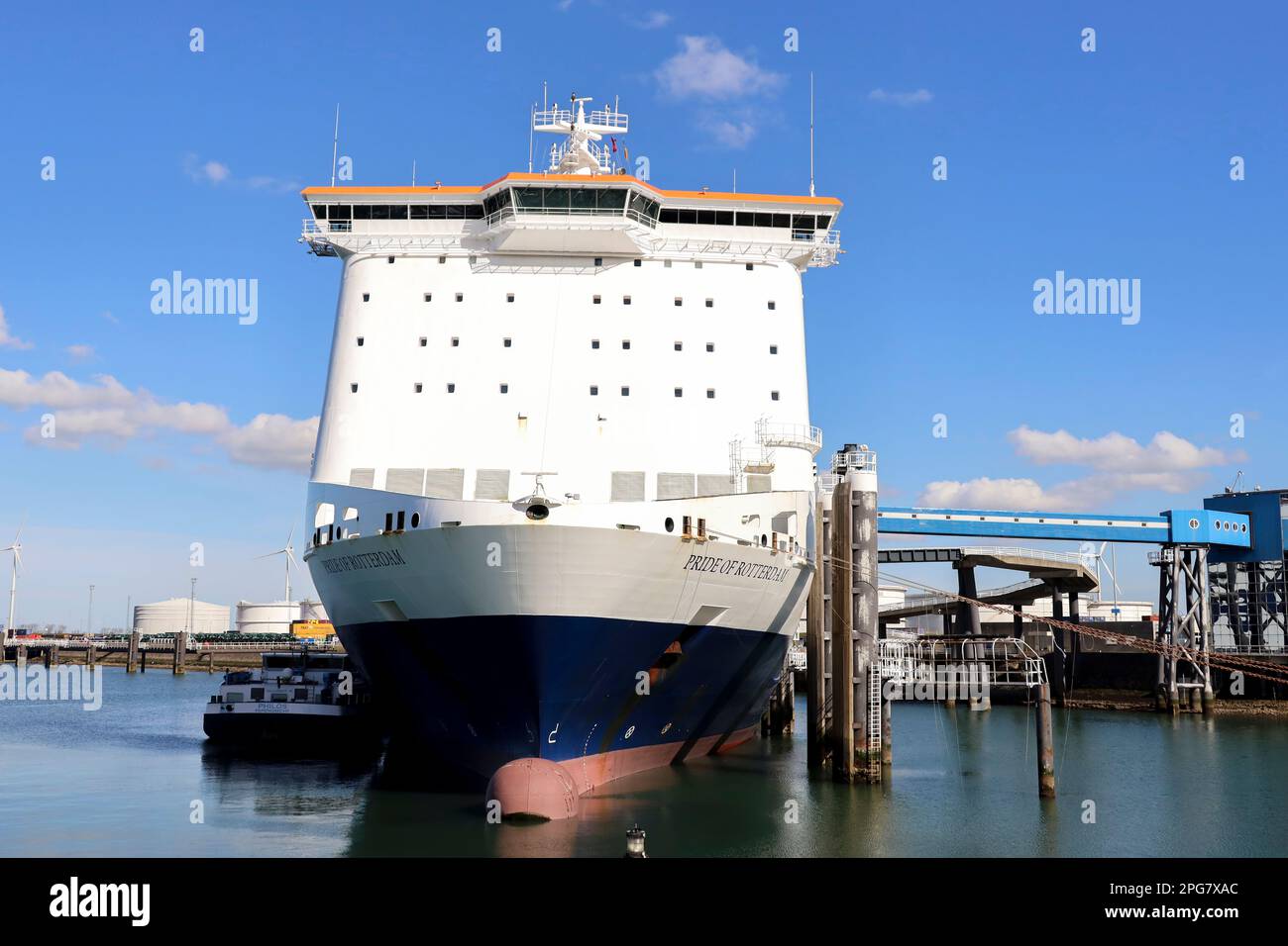 P%O ferry terminal with the ship Pride of Rotterdam as ferry between ...