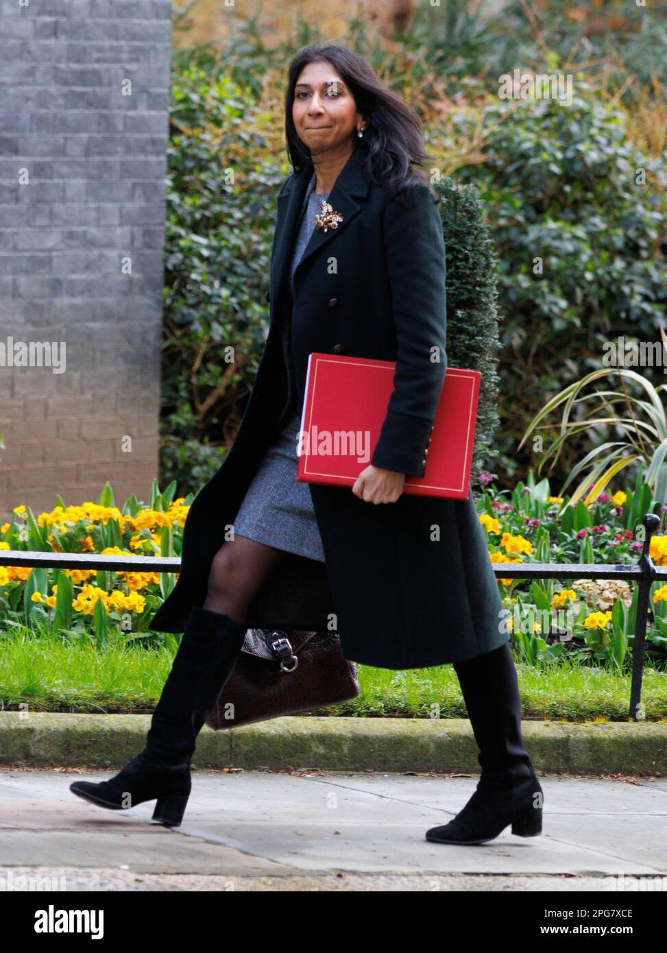 London, UK. 21st Mar, 2023. Home Secretary, Suella Braverman, arrives ...