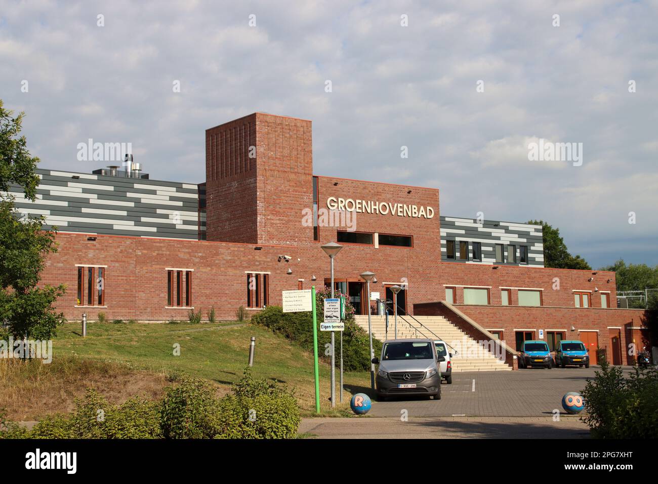 Swimming pool Groenhovenbad in Gouda in the Netherlands Stock Photo - Alamy