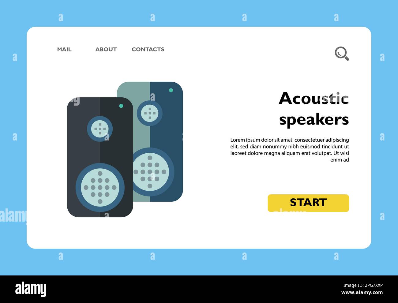 Acoustic box Stock Vector Images - Alamy