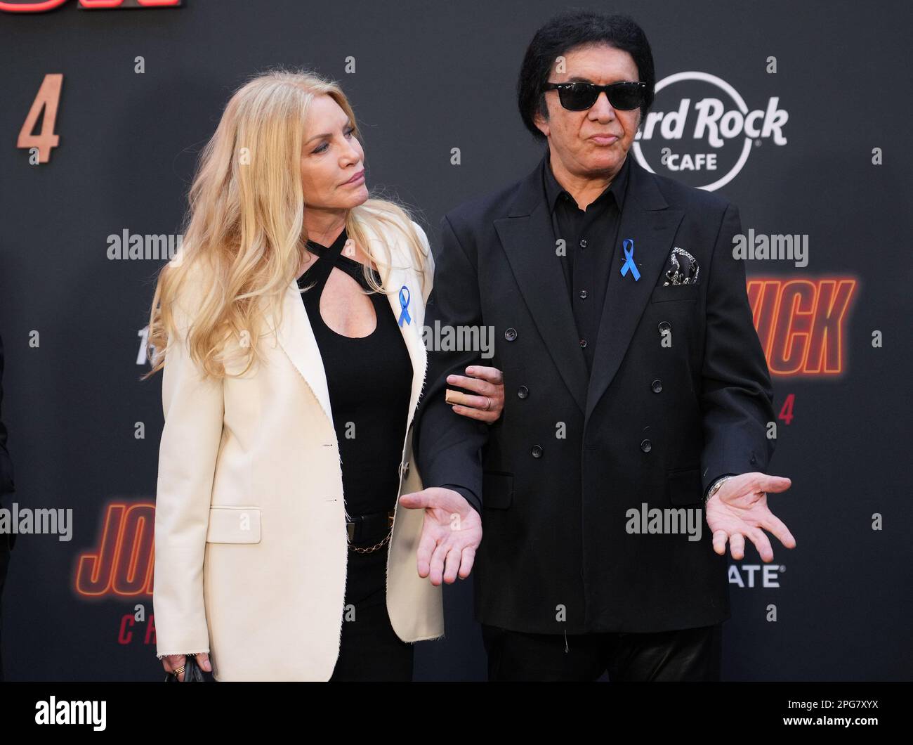 Los Angeles, USA. 20th Mar, 2023. (L-R) Shannon Tweed and Gene Simmons ...