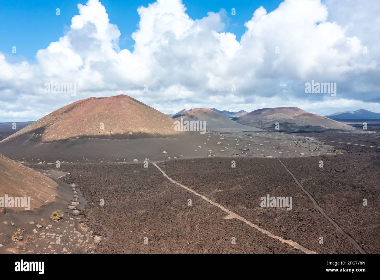 Lanzarote, Spain - September 18, 2022: Volcanoes In Timanfaya National ...