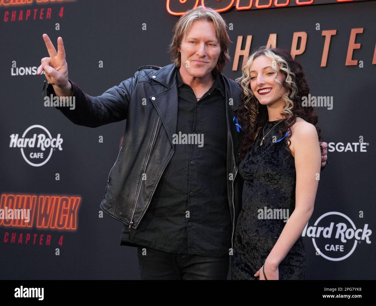 (L-R) Tyler Bates and Lola Colette arrives at the Lionsgate's JOHN WICK ...