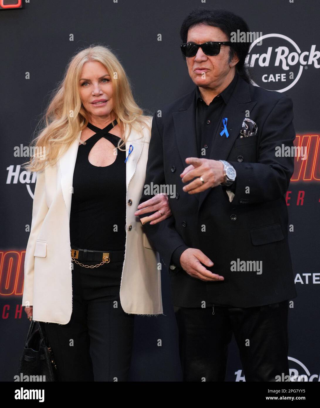 Los Angeles, USA. 20th Mar, 2023. (L-R) Shannon Tweed and Gene Simmons ...