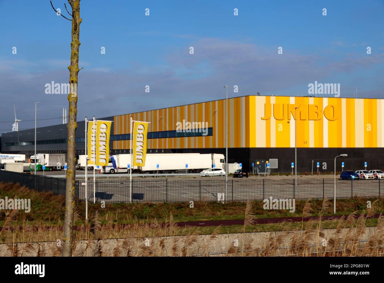 Jumbo distribution center for webshop groceries in Bleiswijk in the ...