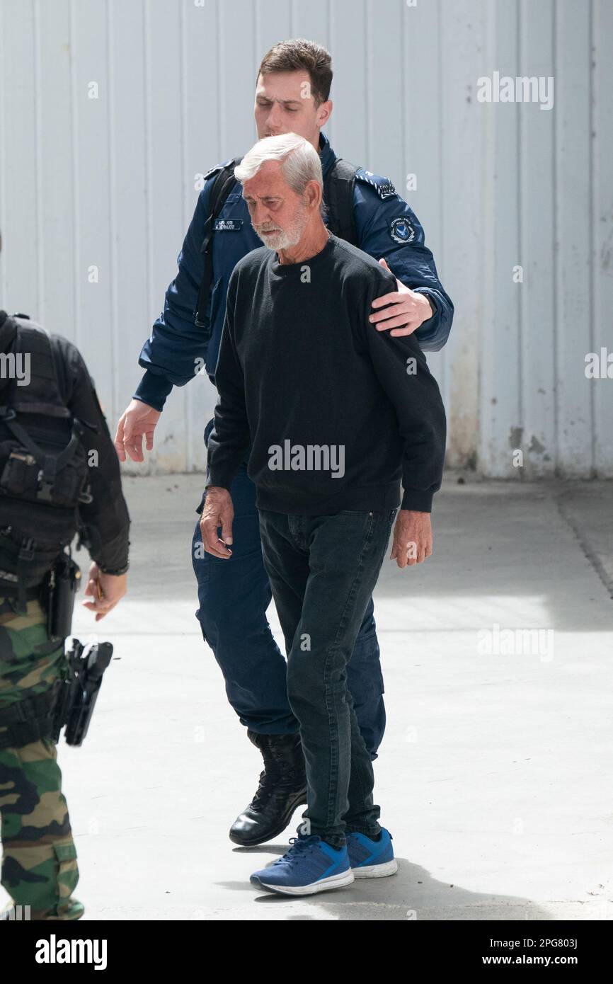 David Hunter, from Northumberland, is led back to a police van after ...