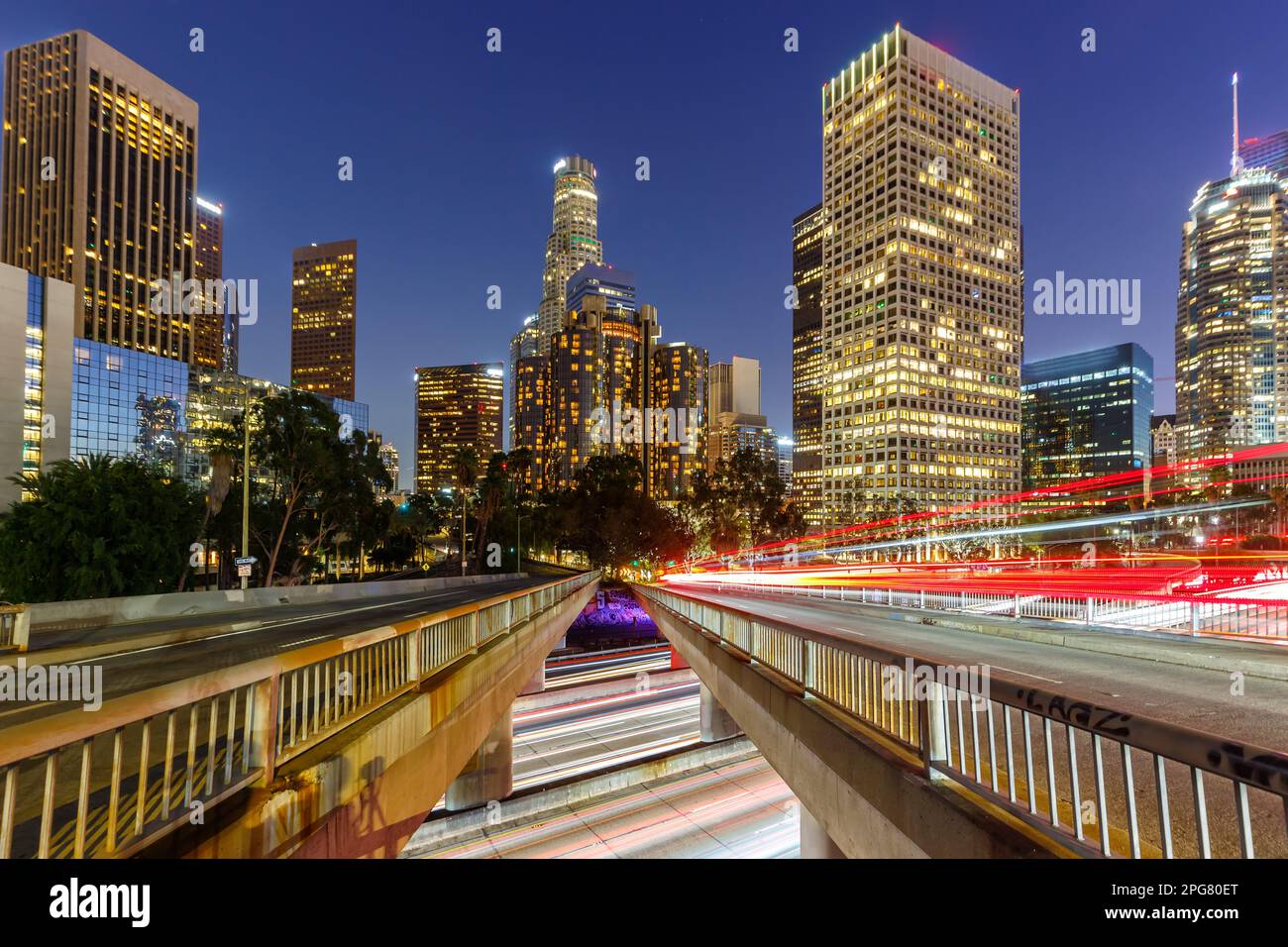 Los Angeles, USA - November 5, 2022: Downtown Los Angeles Skyline With ...
