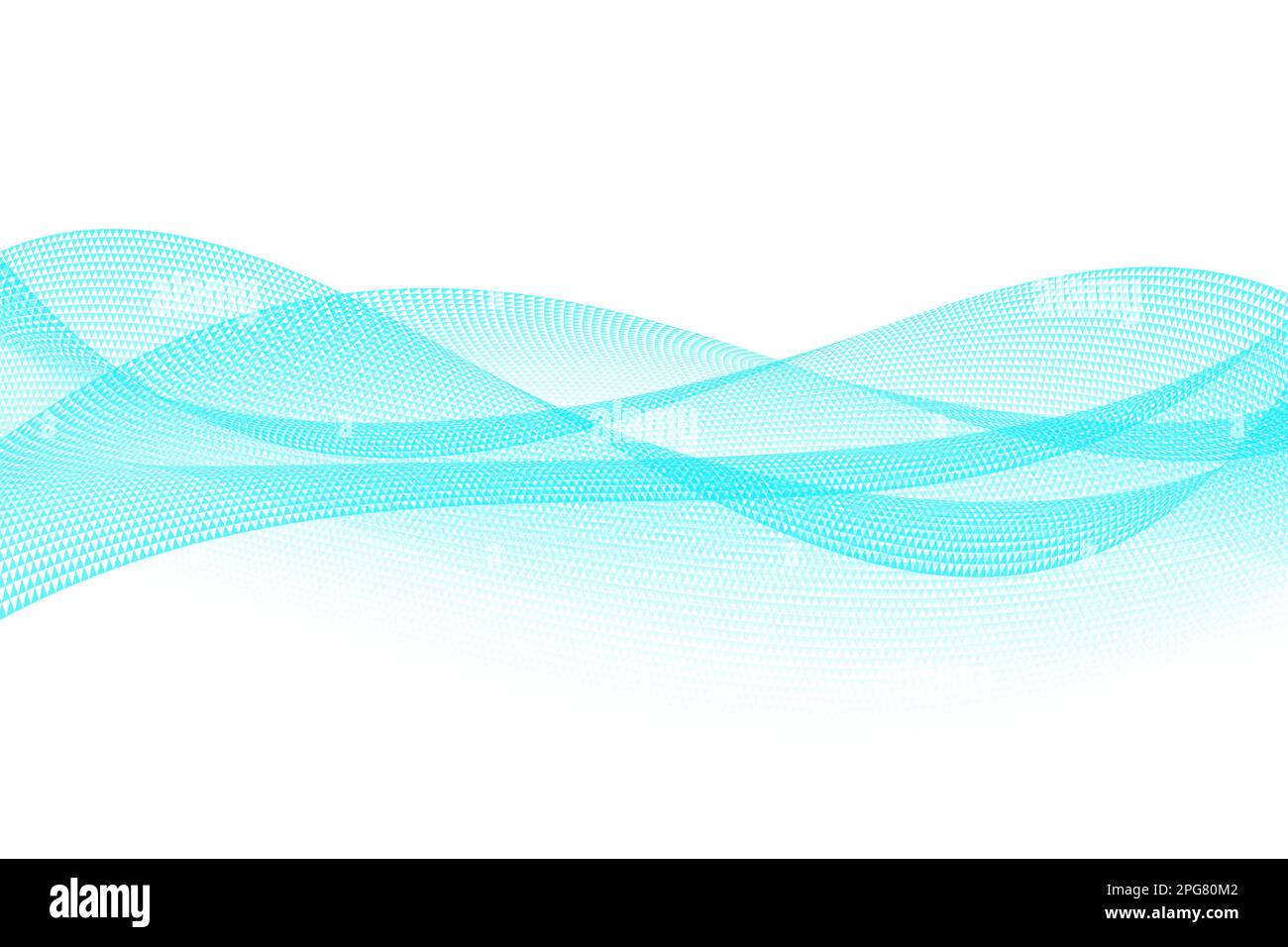 Abstract blue wave on a white background. blue light wavy wave ...