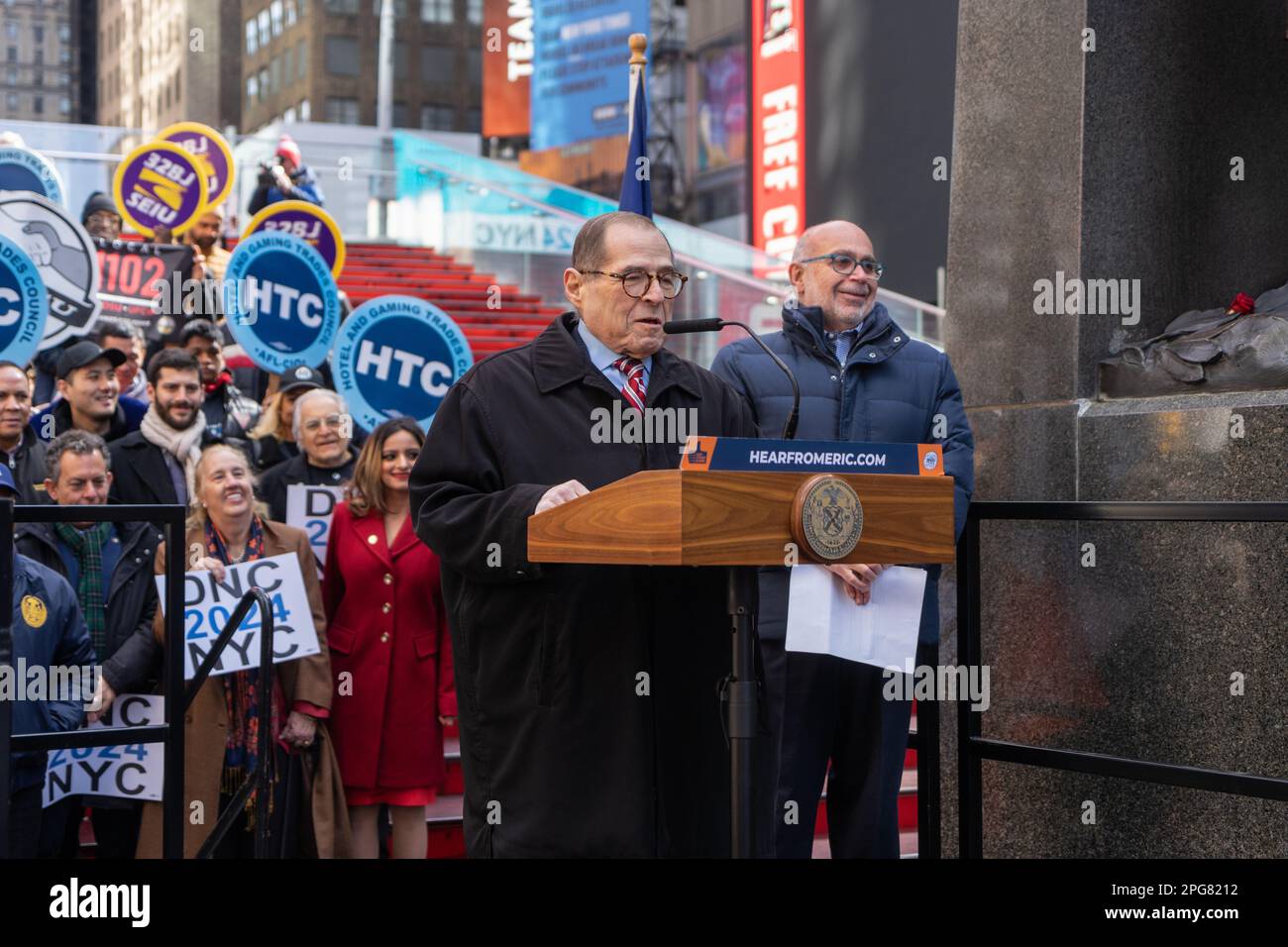 U.S. Congressman Jerry Nader joins New York City Mayor Eric Adams ...
