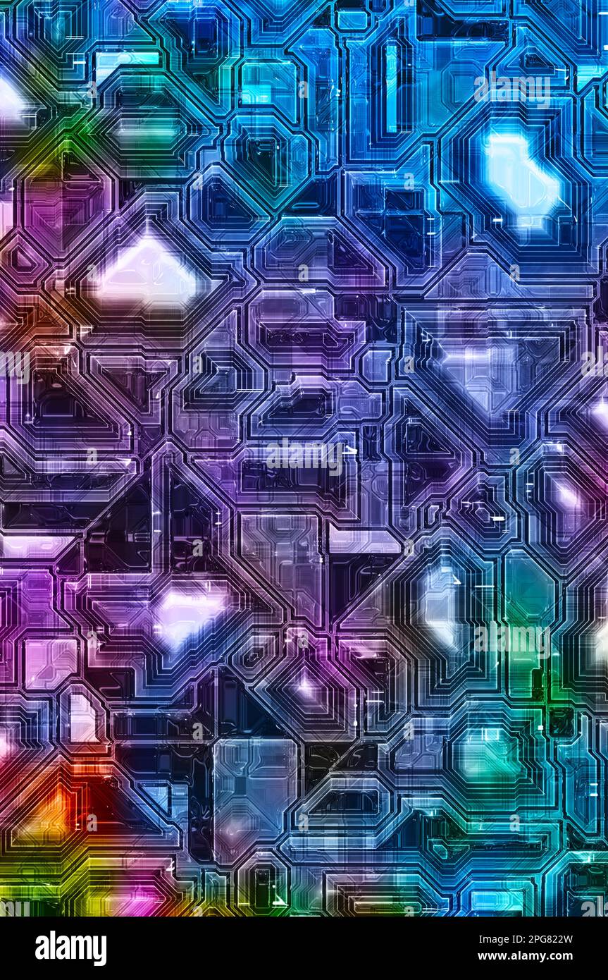 abstract geometric futuristic colorful background Stock Photo - Alamy