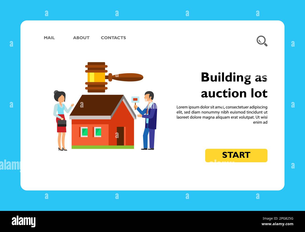 Building as auction lot vector icon Stock Vector Image & Art - Alamy