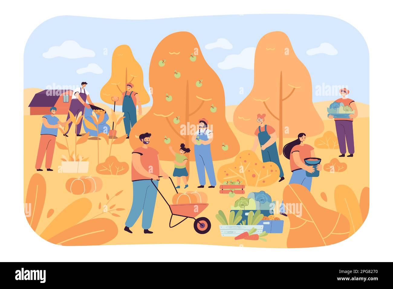 Apple tree plantation garden Cut Out Stock Images & Pictures - Alamy