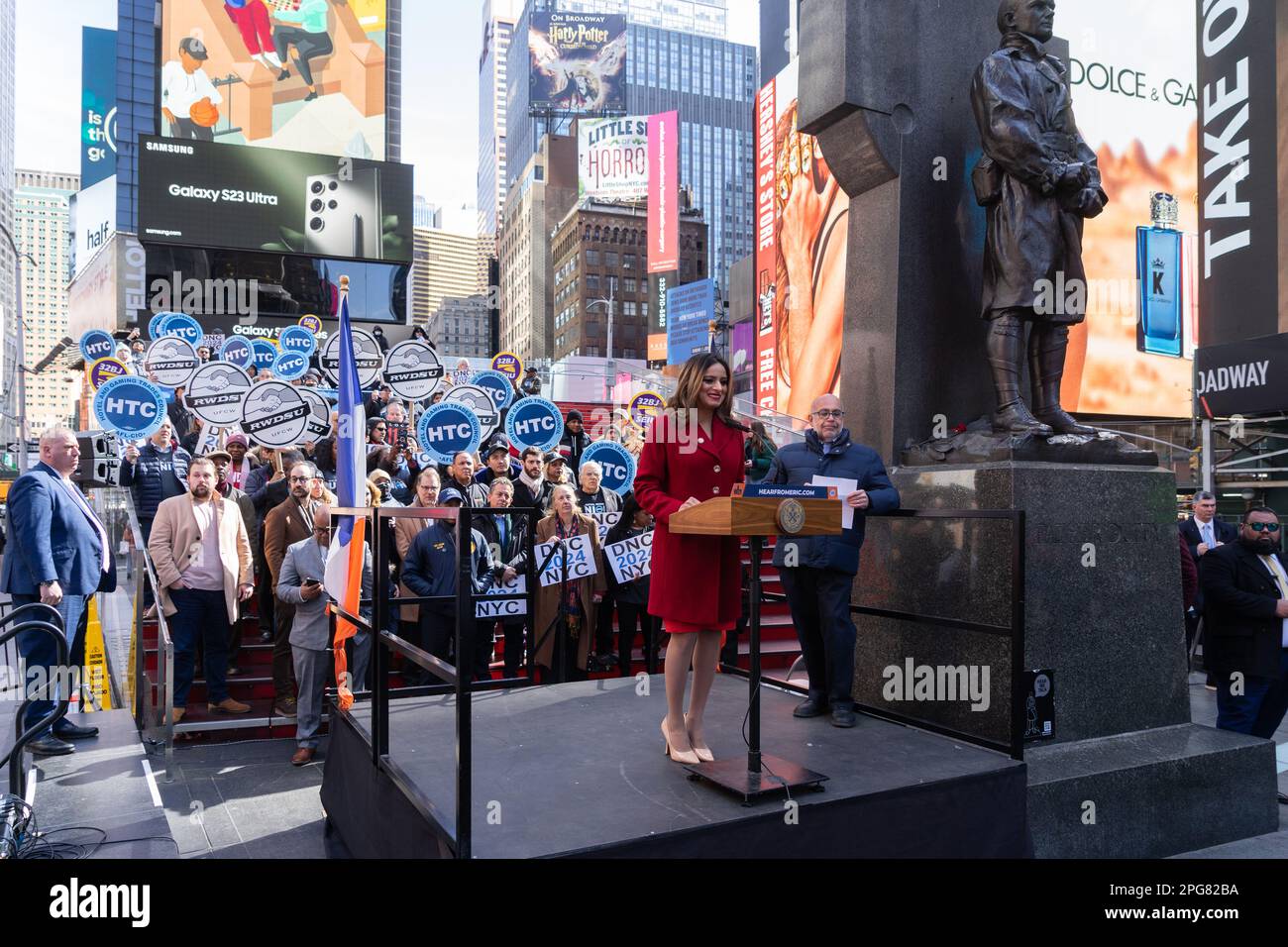 New York City, USA. 18th Mar, 2023. N.Y. Assembly Member Jenifer ...