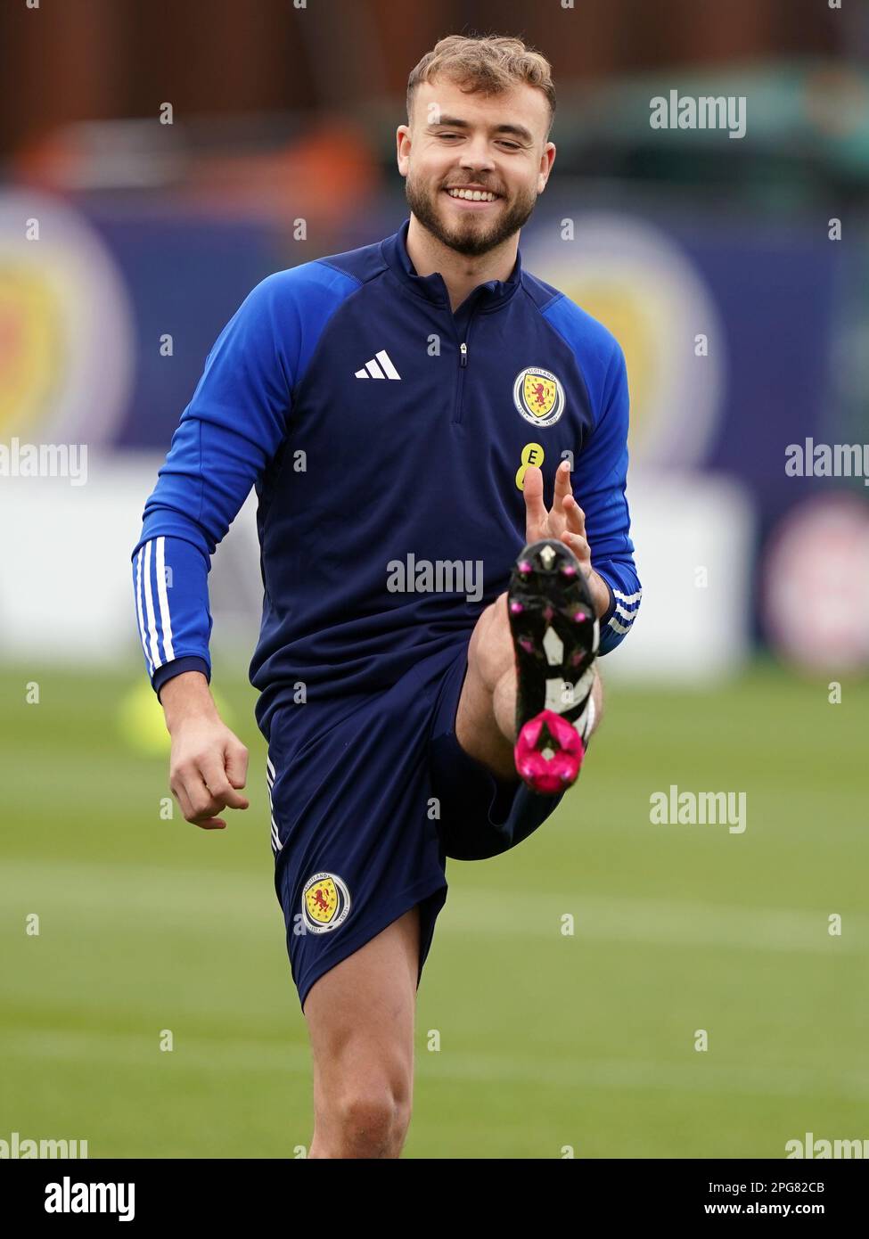 Scotland's Ryan Porteous during the training session at Lesser Hampden ...