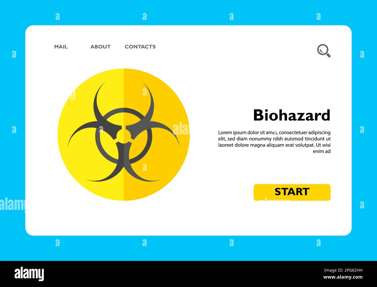 Biohazard Sign Vector Icon Stock Vector Image & Art - Alamy