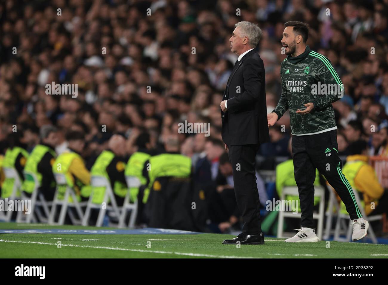Madrid, Spain, 15th March 2023. Davide Ancelotti Assistant coach of ...
