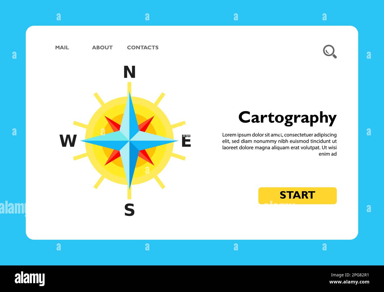 Eight point compass Stock Vector Images - Alamy