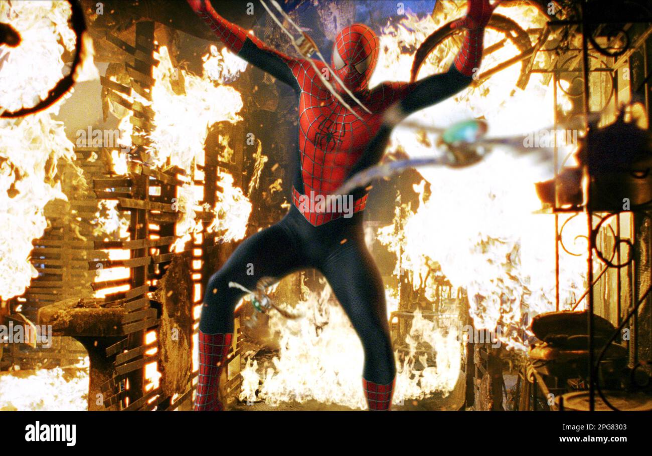 Spider-Man movie Tobey Maguire Stock Photo - Alamy
