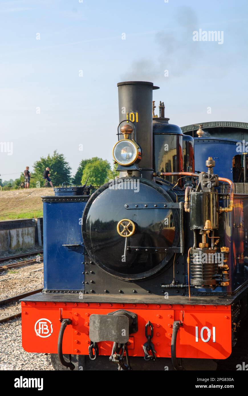 Steam Train, Somme Bay Railway in Picardy Stock Photo - Alamy