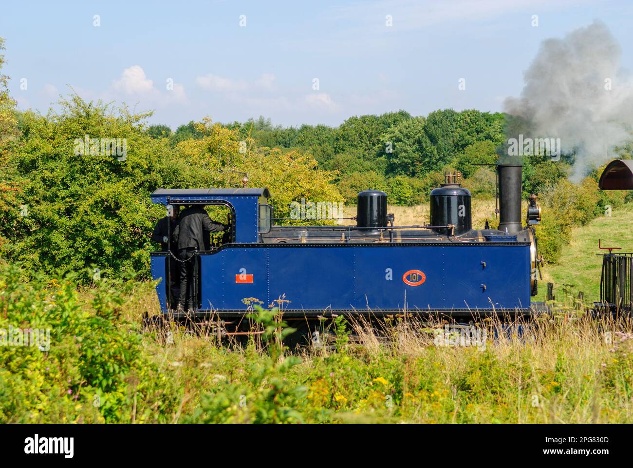Steam Train, Somme Bay Railway in Picardy Stock Photo - Alamy