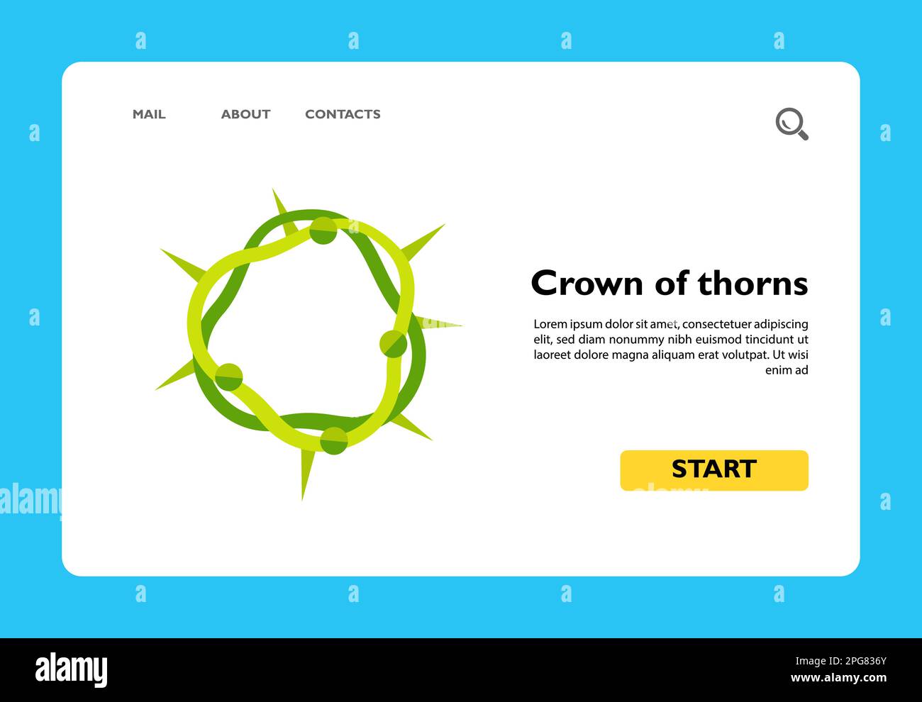 Crown of thorns flat icon Stock Vector Image & Art - Alamy