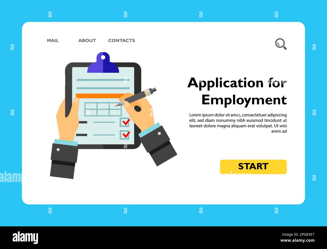 Application for Employment Icon Stock Vector Image & Art - Alamy