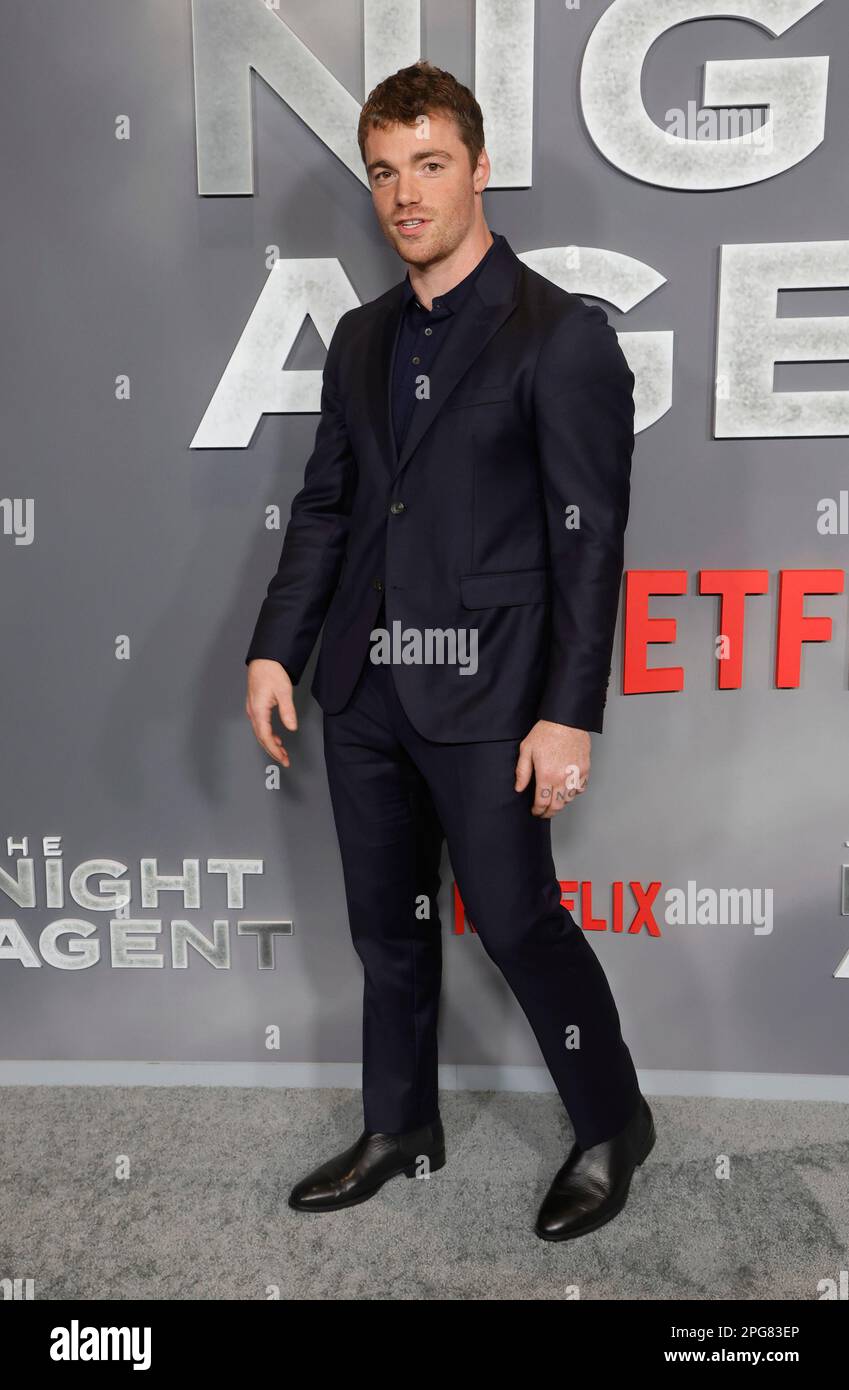 Los Angeles, Ca. 20th Mar, 2023. Gabriel Basso at The Night Agent Los ...