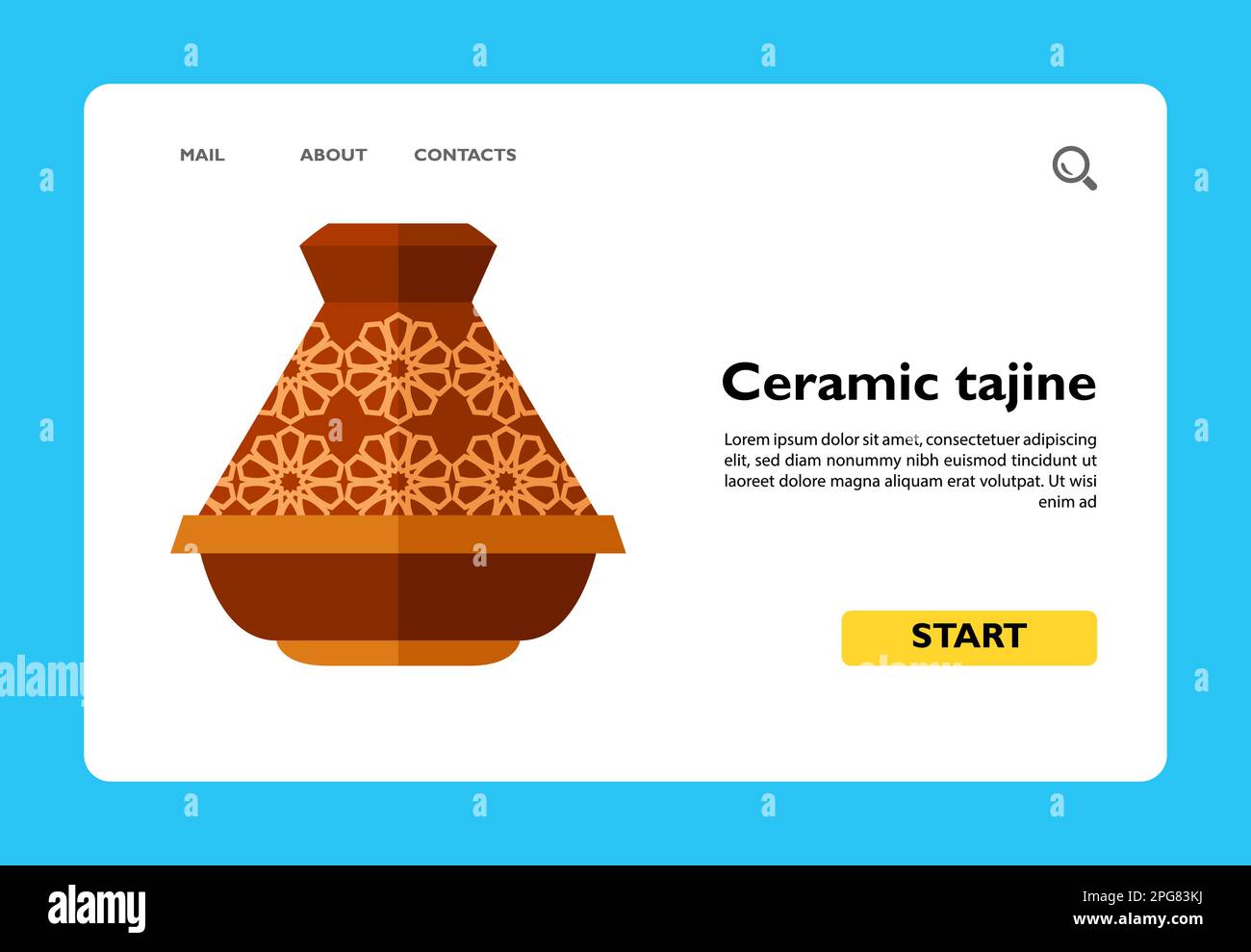 Ceramic tajine vector icon Stock Vector Image & Art - Alamy