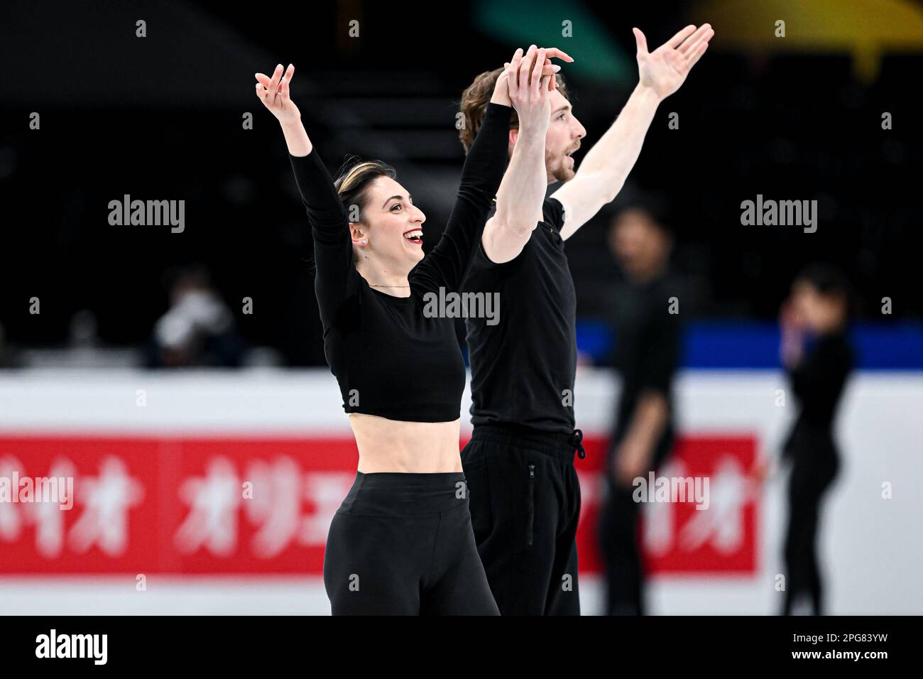 Sara CONTI & Niccolo MACII (ITA), during Pairs Practice, at the ISU ...