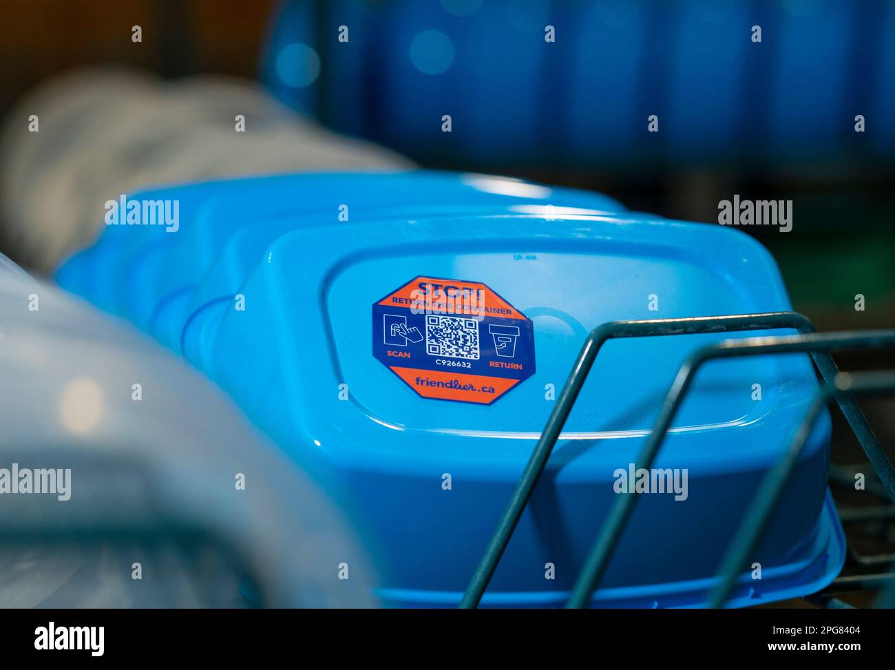 Guelph, Canada. 20th Mar, 2023. Friendlier re-usable food packaging ...