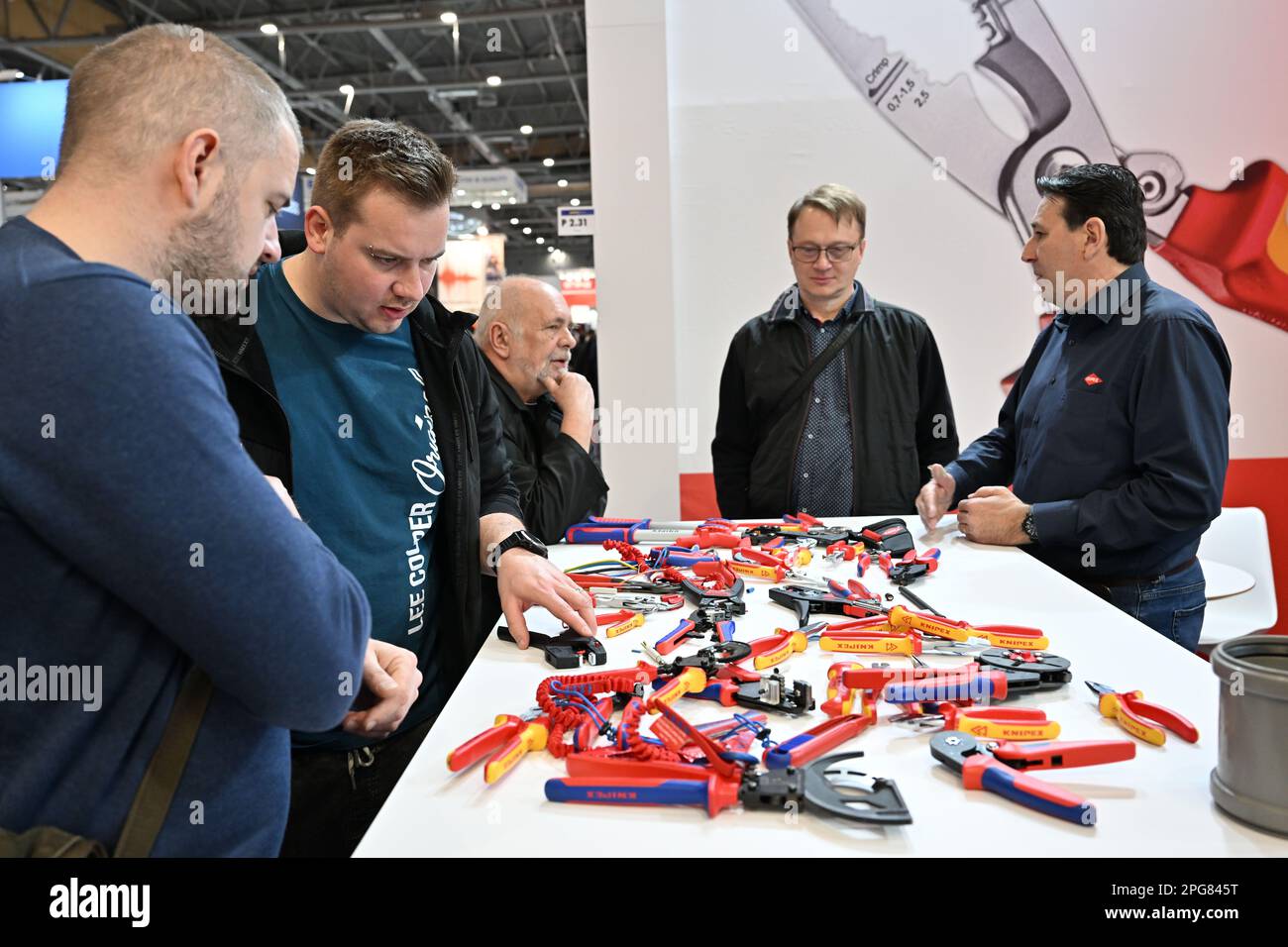 Brno, Czech Republic. 21st Mar, 2023. Electrical engineering fair Amper ...