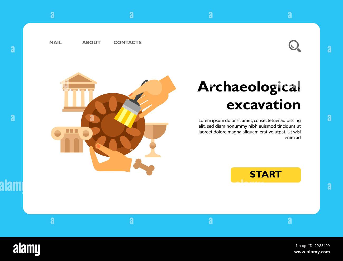 Archaeological excavation icon Stock Vector Image & Art - Alamy