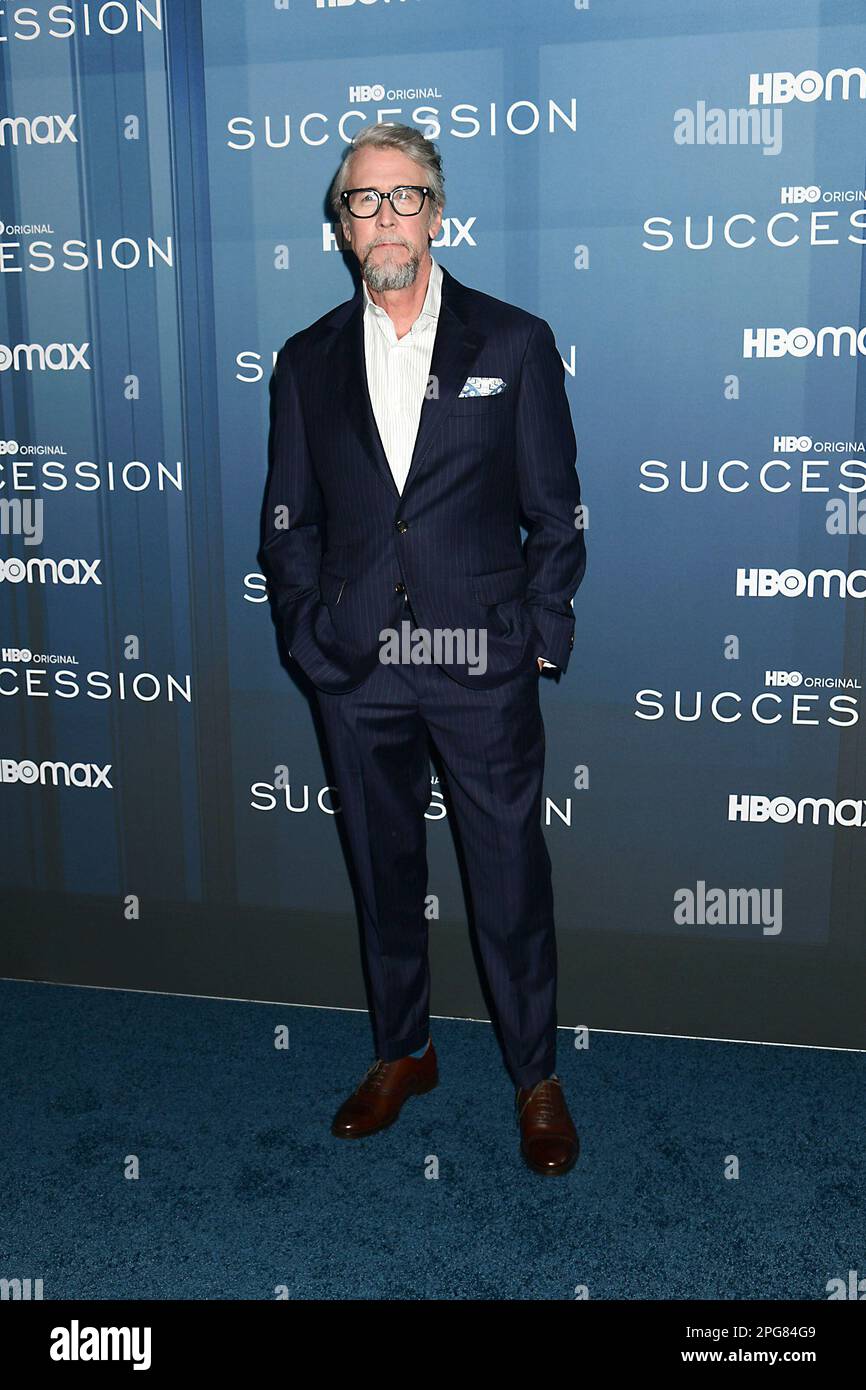 Alan Ruck attends HBO's "Succession" red carpet premiere for the final ...