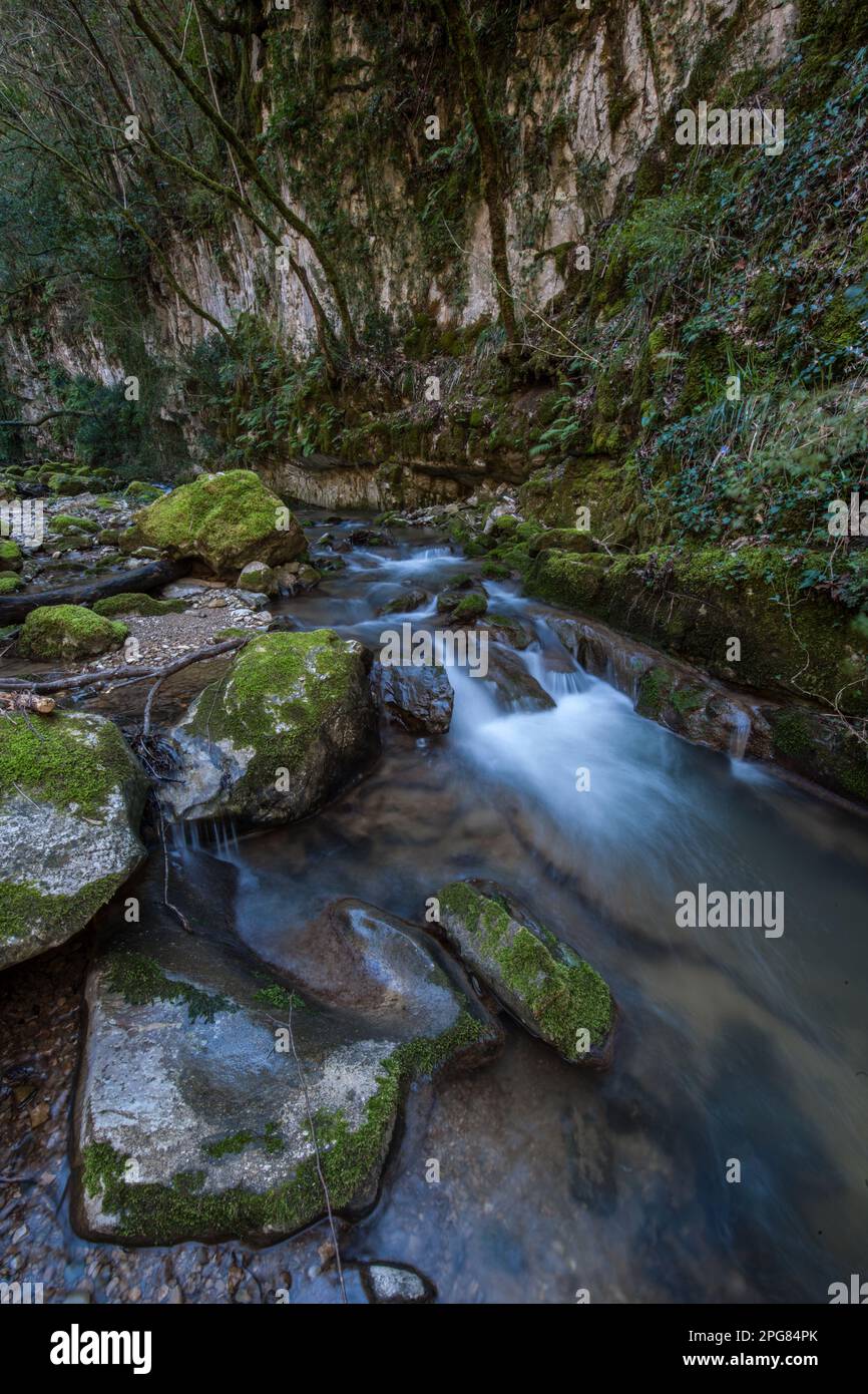Tuorno waterfalls, Savoia di Lucania, Basilicata, Italy Stock Photo - Alamy