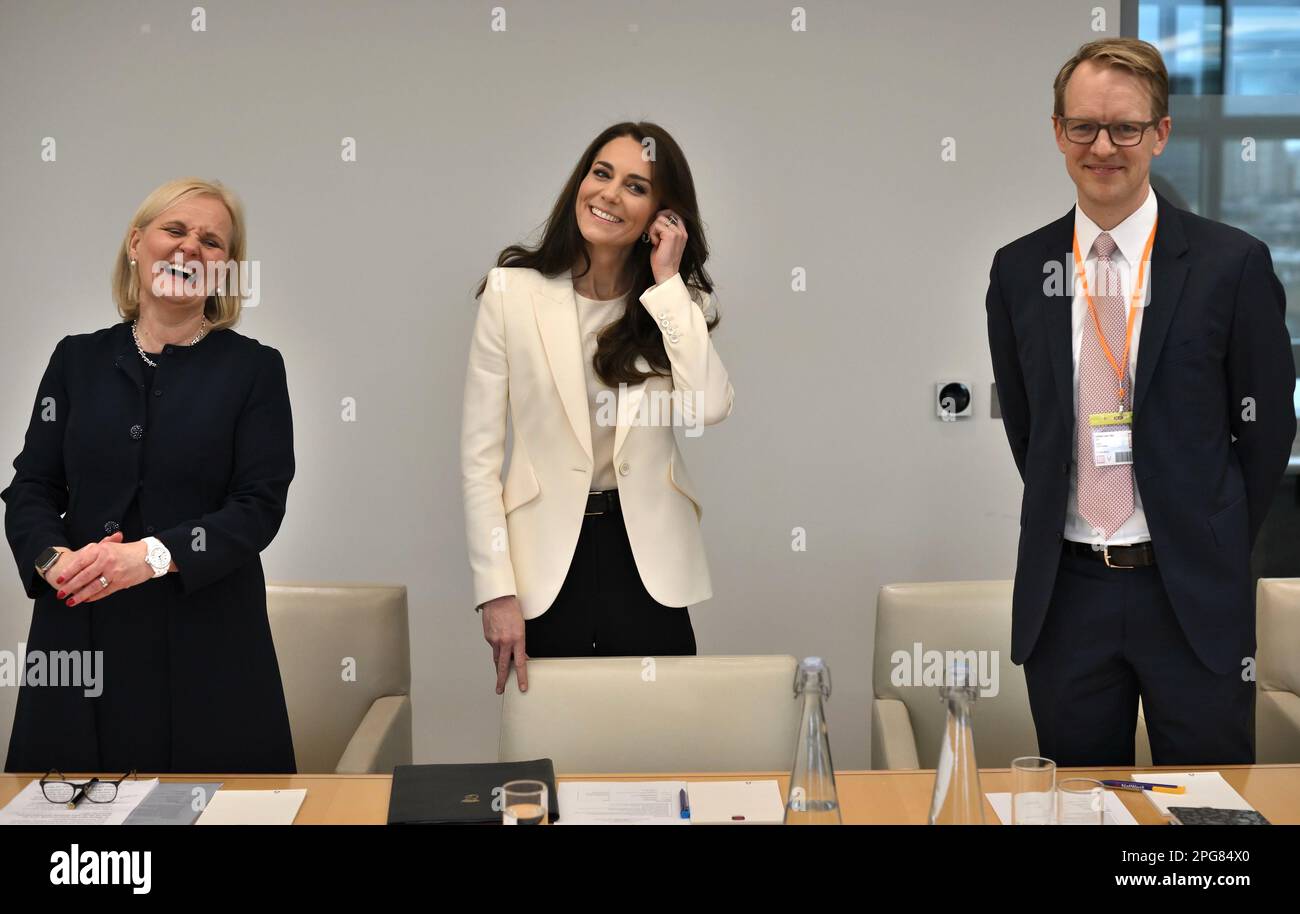 Aviva chief executive officer Amanda Blanc (left) and Lego UK & Ireland ...