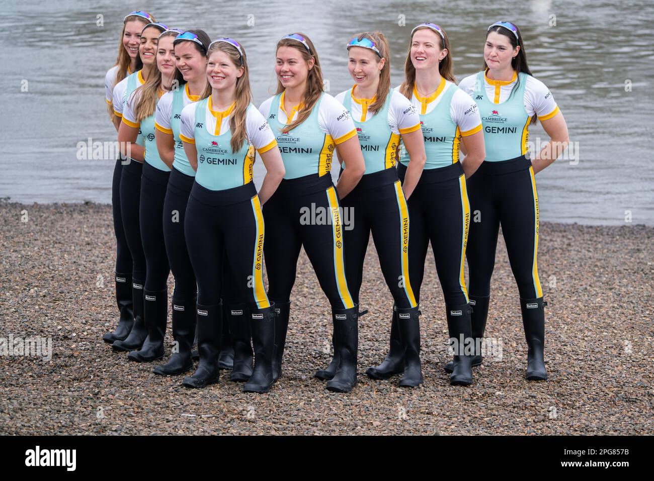 London, UK 21 March 2023. Members of the Cambridge University women's ...