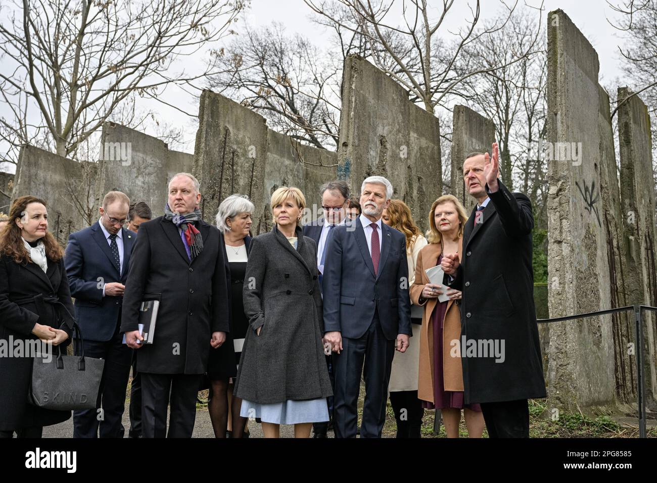 Berlin, Germany. 21st Mar, 2023. Czech President Petr Pavel (3rd from ...