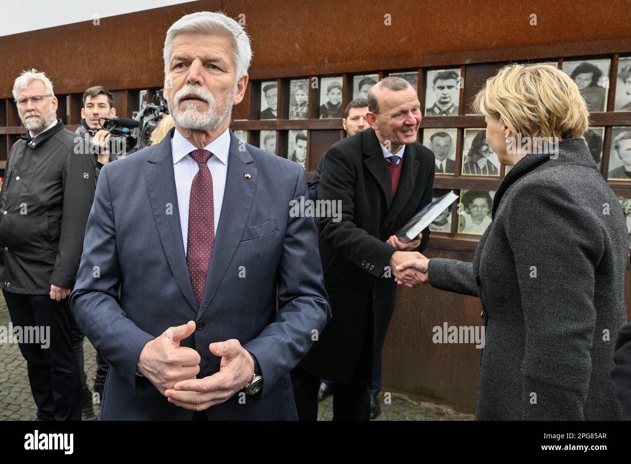 Berlin, Germany. 21st Mar, 2023. Czech President Petr Pavel (3rd from ...
