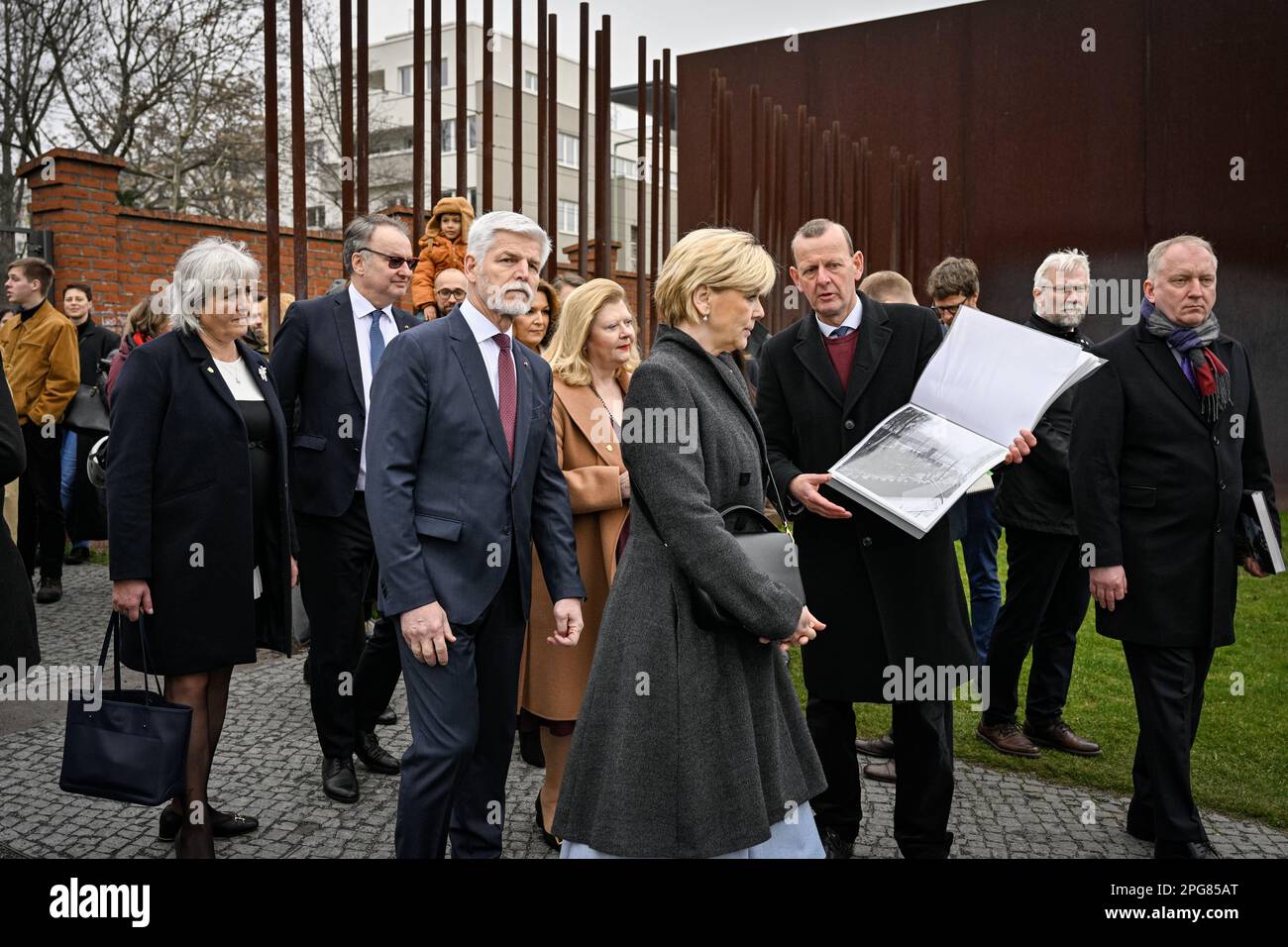 Berlin, Germany. 21st Mar, 2023. Czech President Petr Pavel (3rd from ...