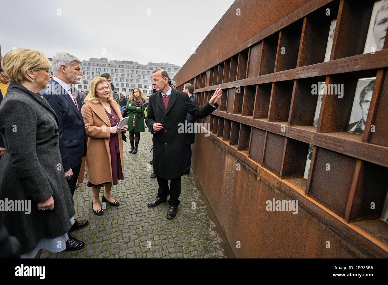 Berlin, Germany. 21st Mar, 2023. Czech President Petr Pavel (2nd from ...