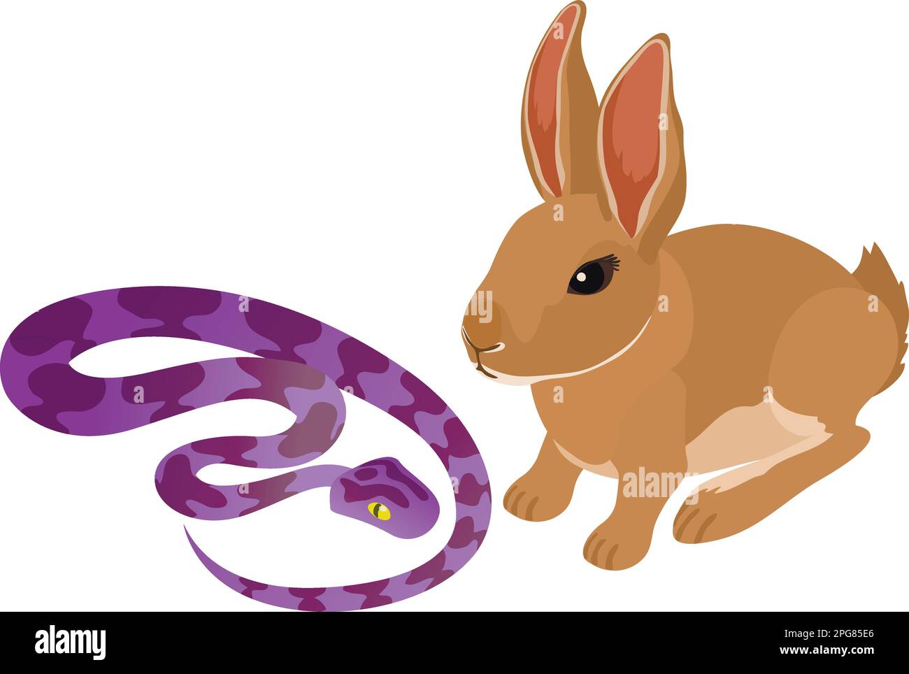 Environment icon isometric vector. Bright creeping snake near little ...