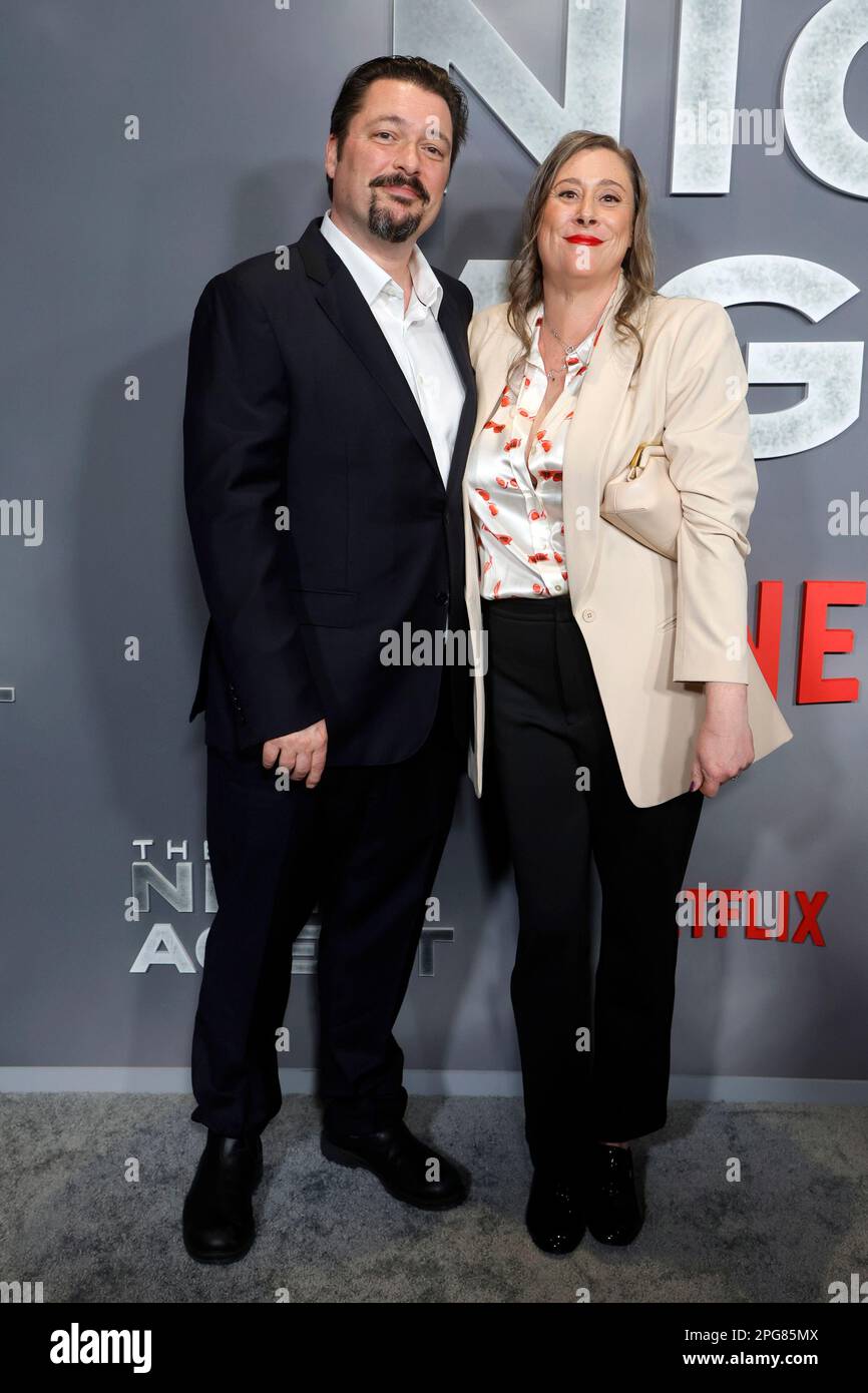 Los Angeles, Ca. 20th Mar, 2023. James Vanderbilt, Amber Freeman at The ...