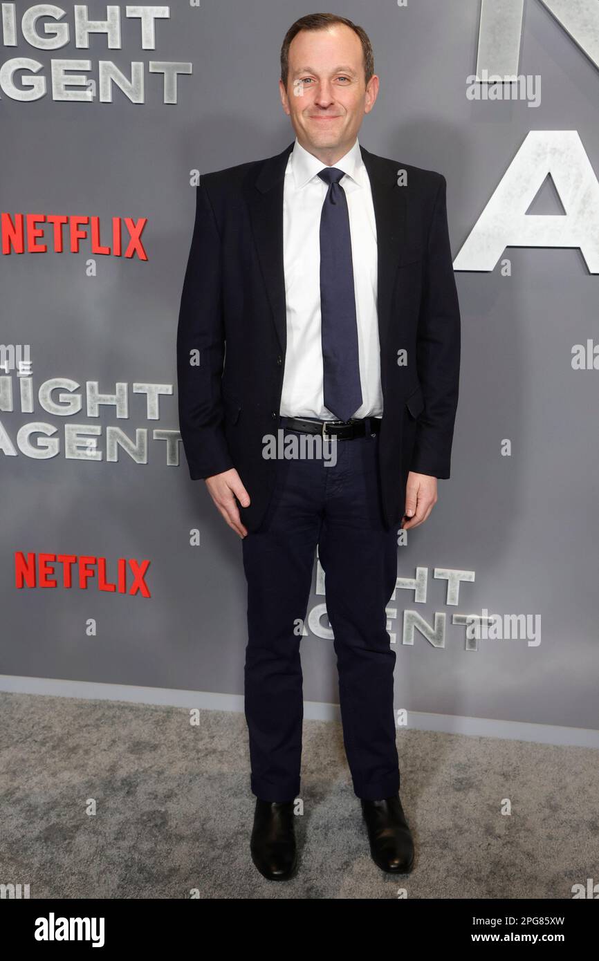 Los Angeles, Ca. 20th Mar, 2023. William Sherak at The Night Agent Los ...