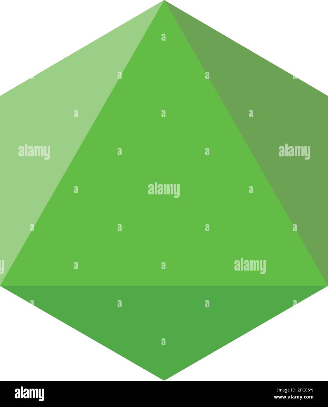 Colorful geometrical figure Vector illustration: Octahedron Stock ...