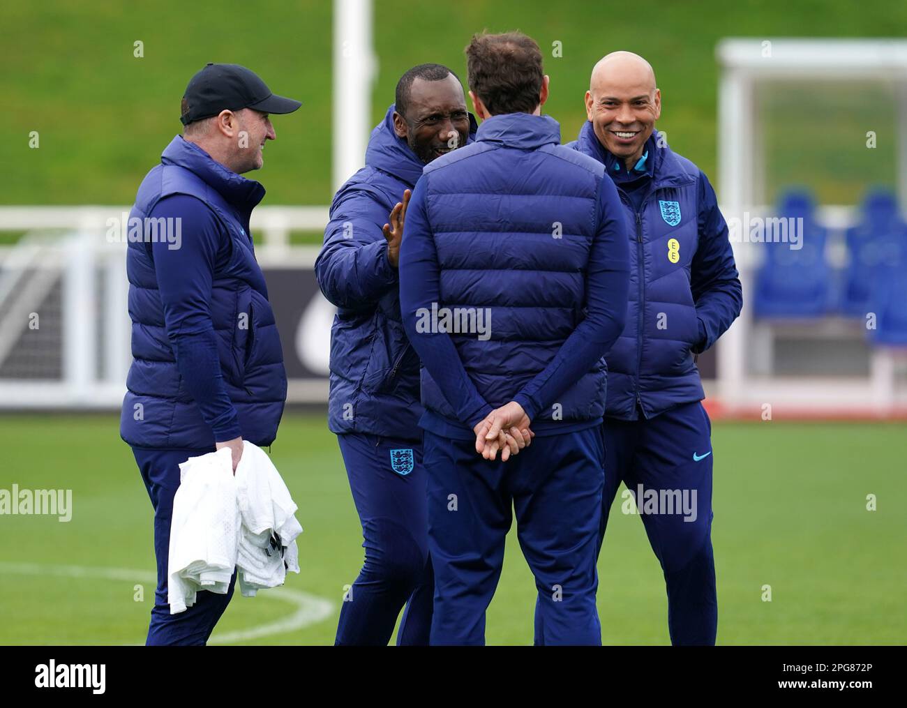 England assistant manager Steve Holland, coach Jimmy Floyd Hasselbaink ...